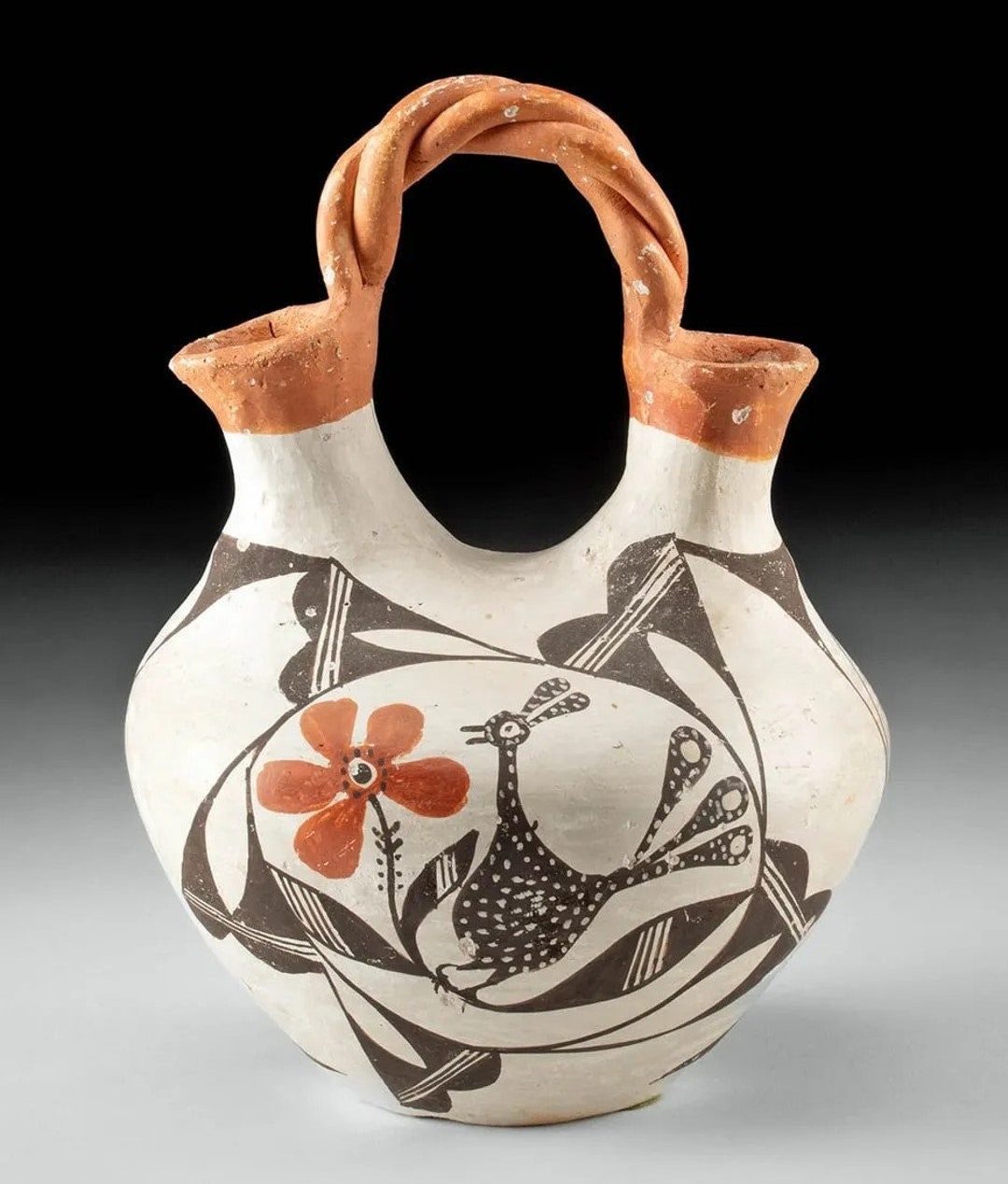 Beautiful Native American Acoma Wedding Vase With Birds - Etsy