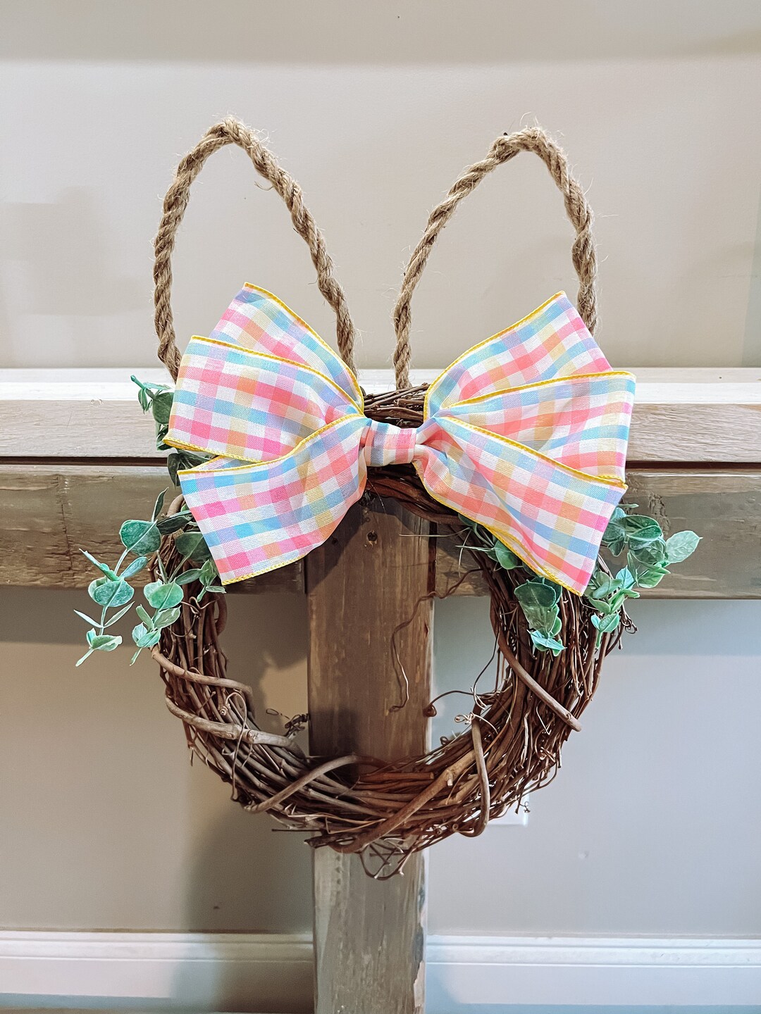 Bunny Ears Wreath - Etsy