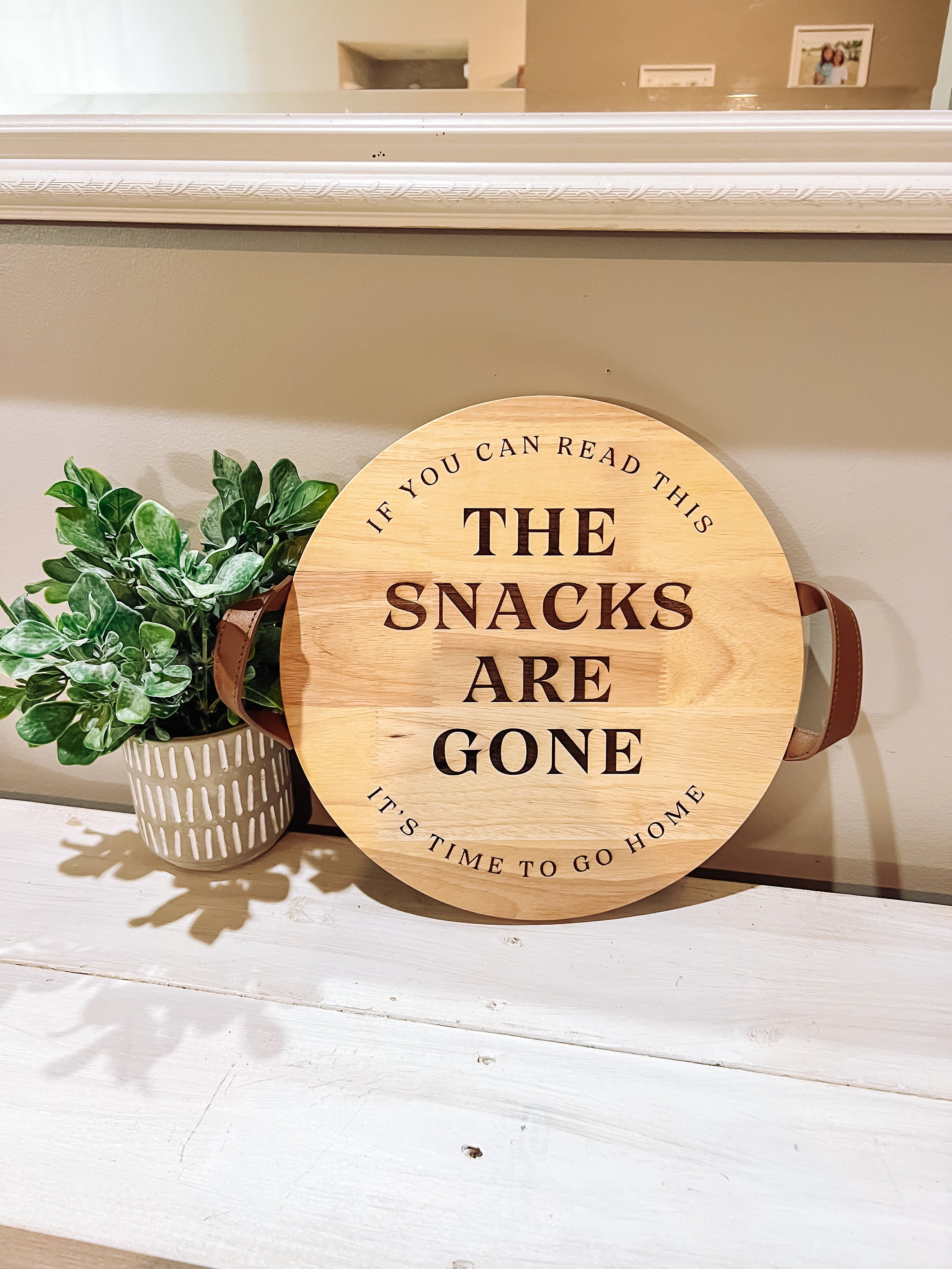 Snacks Are Gone Tray - Etsy