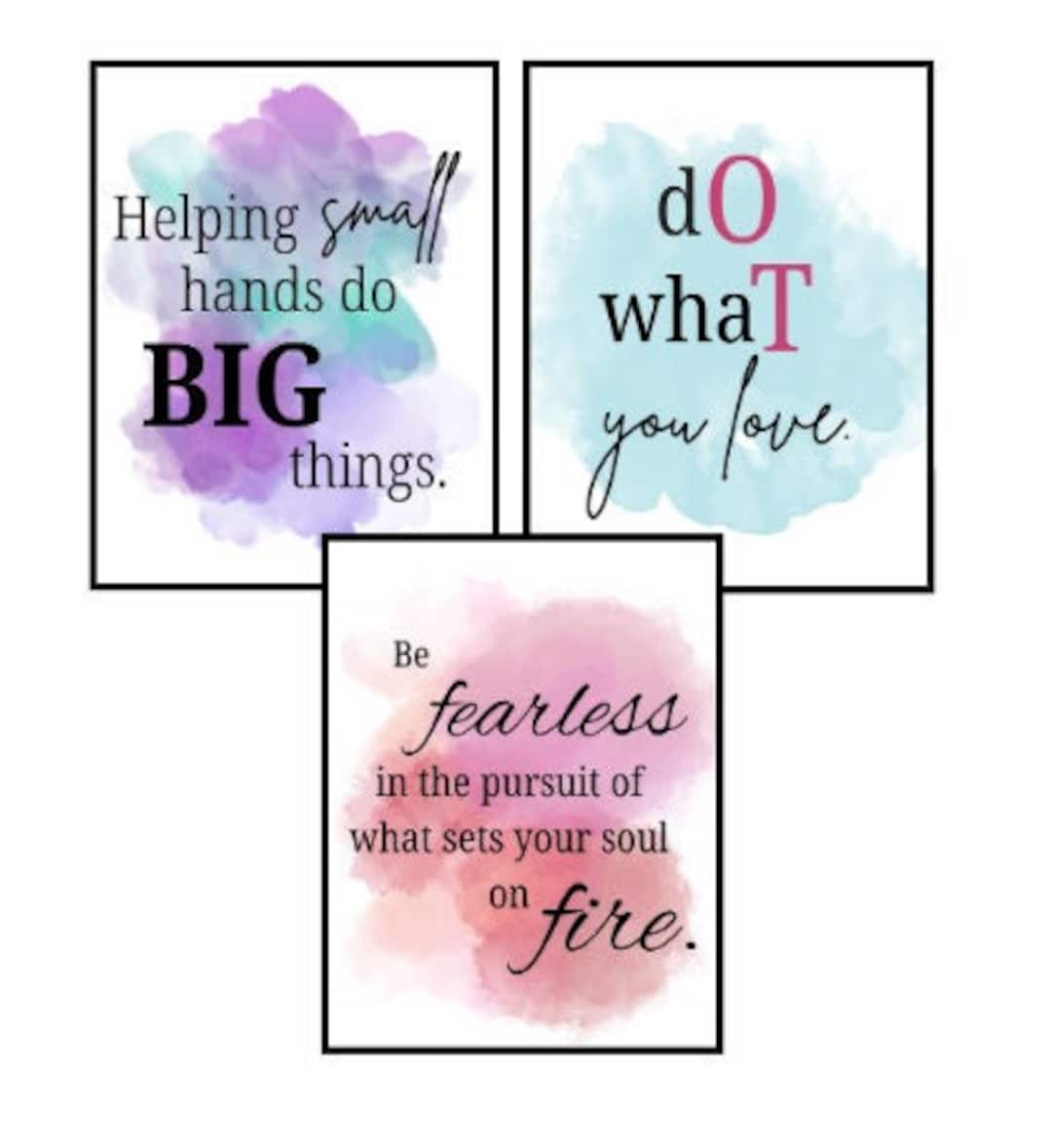 Occupational Therapy Motivational Poster Set - Etsy