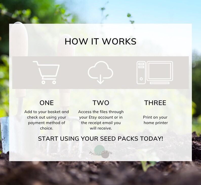 Printable Seed Envelopes: DIY Seed Packets for Flowers, Herbs, Veggies ...
