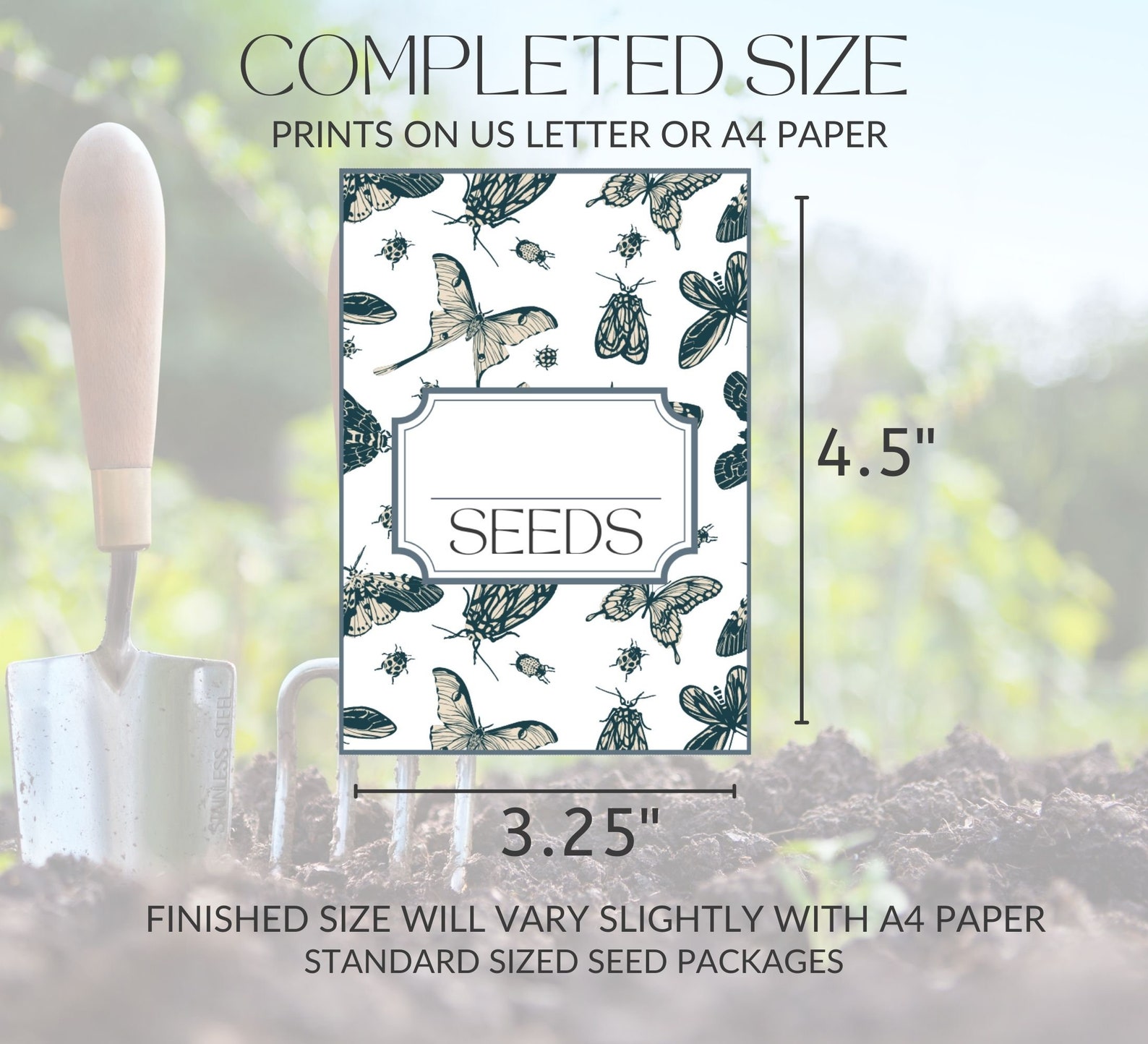 Printable Seed Envelopes DIY Seed Packets Seed Storage Seed Saving ...