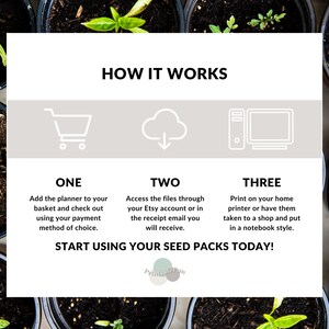 Printable Flower Seed Envelopes DIY Seed Packets Seed Storage Seed ...