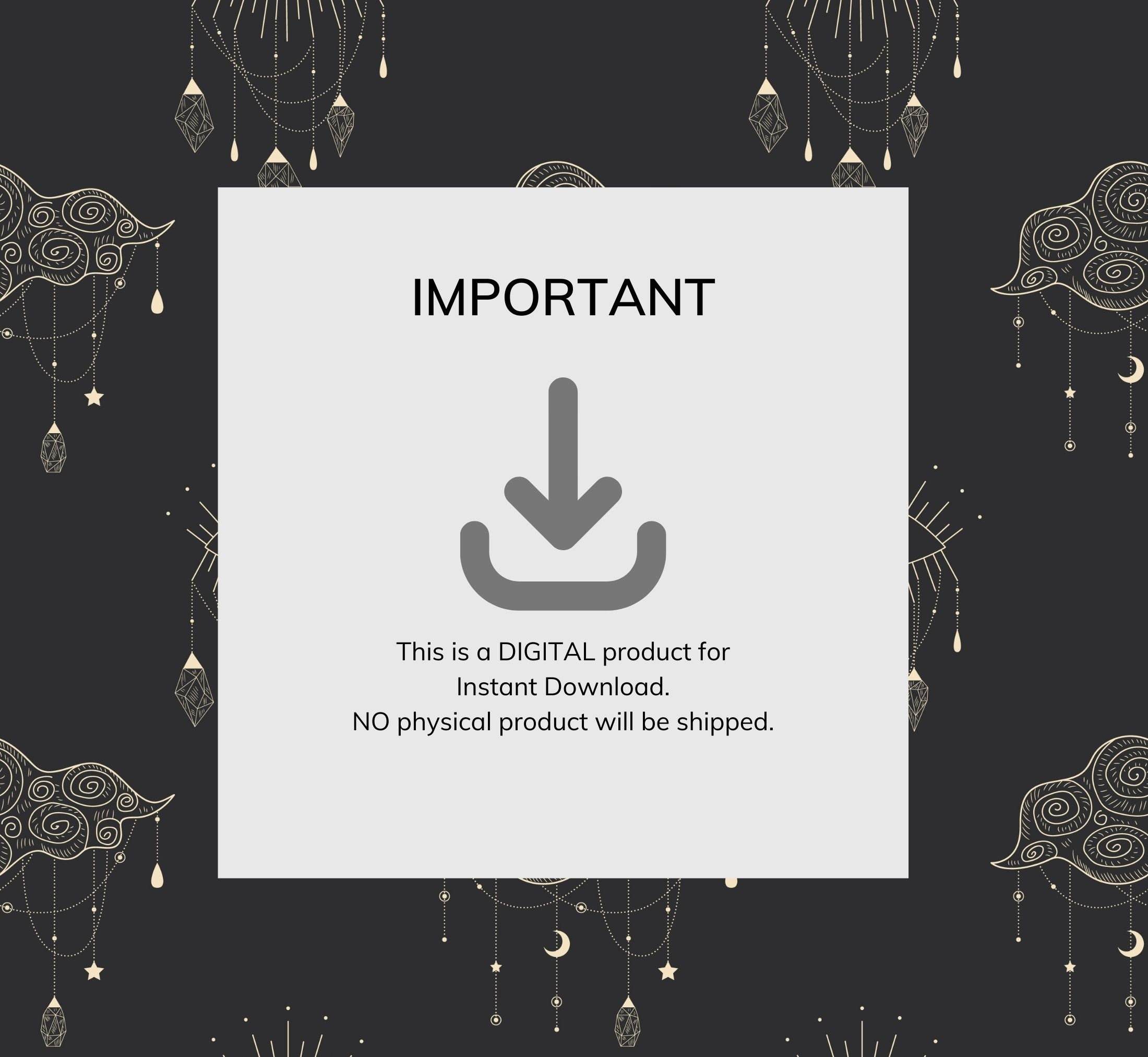 Moon Phase Cheat Sheets for Lunar Cycle - Printable Instant Download ...