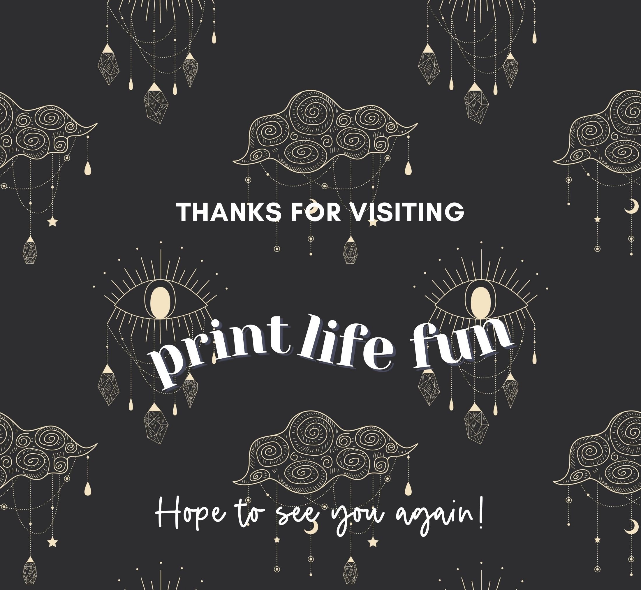 Moon Phase Cheat Sheets for Lunar Cycle - Printable Instant Download ...