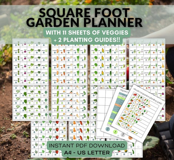 Square Foot Garden Planting Spreadsheet