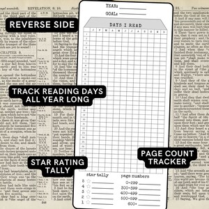 Reading Log Bookmarks With Reading Tracker - Printable PDF Download ...