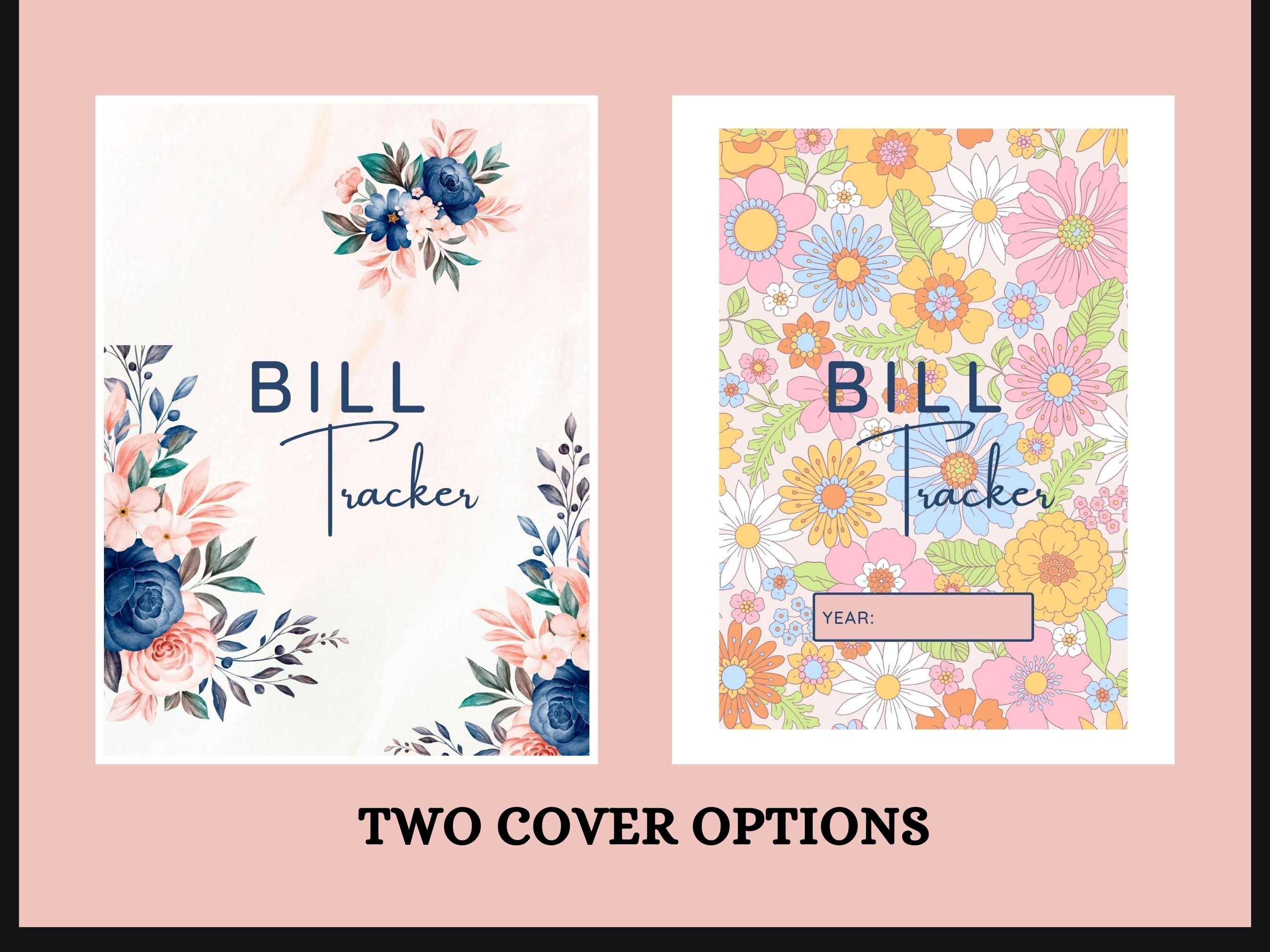 Printable Bill Tracker Bundle, Instant Download PDF, Monthly Bill ...