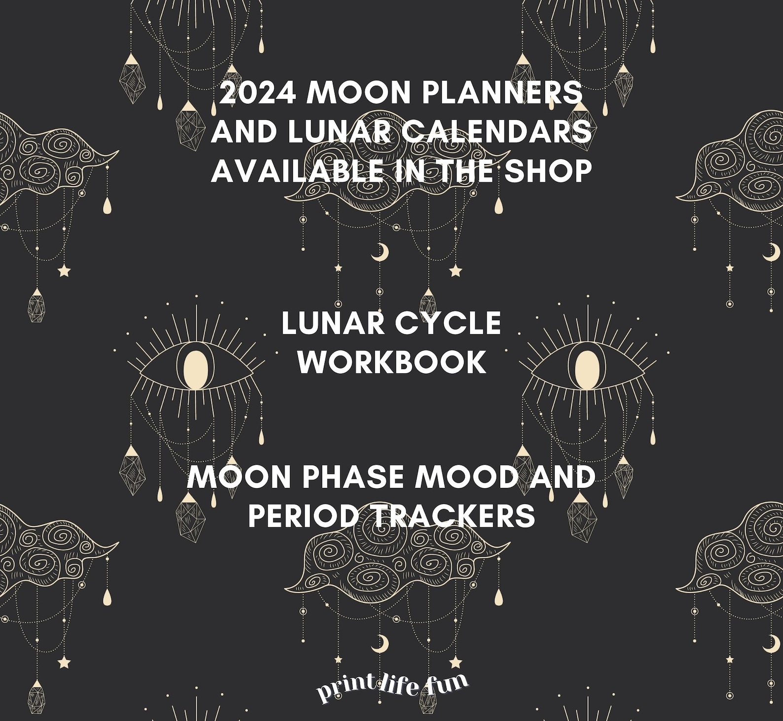 Moon Phase Cheat Sheets for Lunar Cycle - Printable Instant Download ...