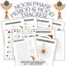 Boho Moon Phase Mood and Period Tracker Printable, Monthly Mood Chart ...