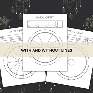 Printable Astrology Natal Chart Template Instant Download PDF, Zodiac ...