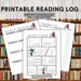 Bookshelf Reading Log With Reading Tracker Printable PDF Download Book ...