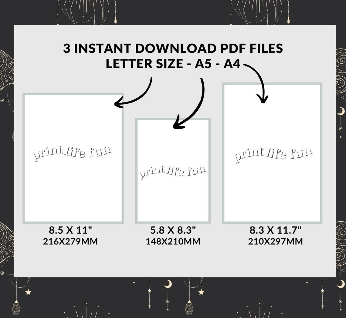 Printable Astrology Natal Chart Template Instant Download PDF, Zodiac ...