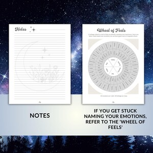 Moon Phase Period Tracker Printable: Circular Mood Chart (PDF Download ...