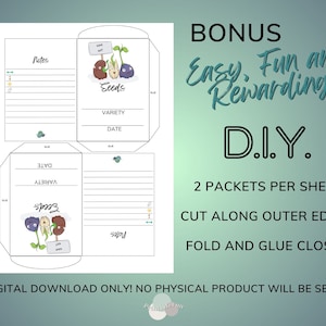 Printable Garden Plant Profile Sheet: Plant Information Planner (PDF ...