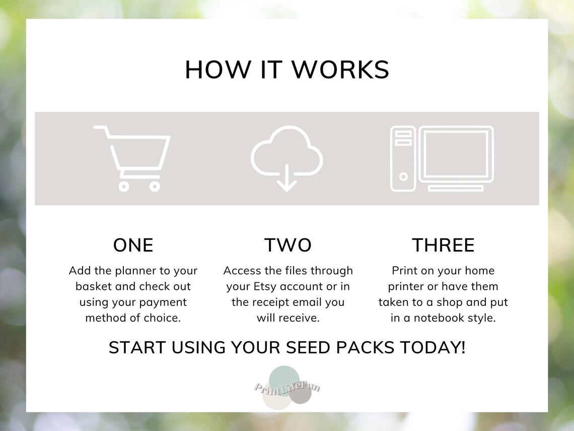 Printable Seed Envelopes DIY Seed Packets Seed Storage Seed Saving ...