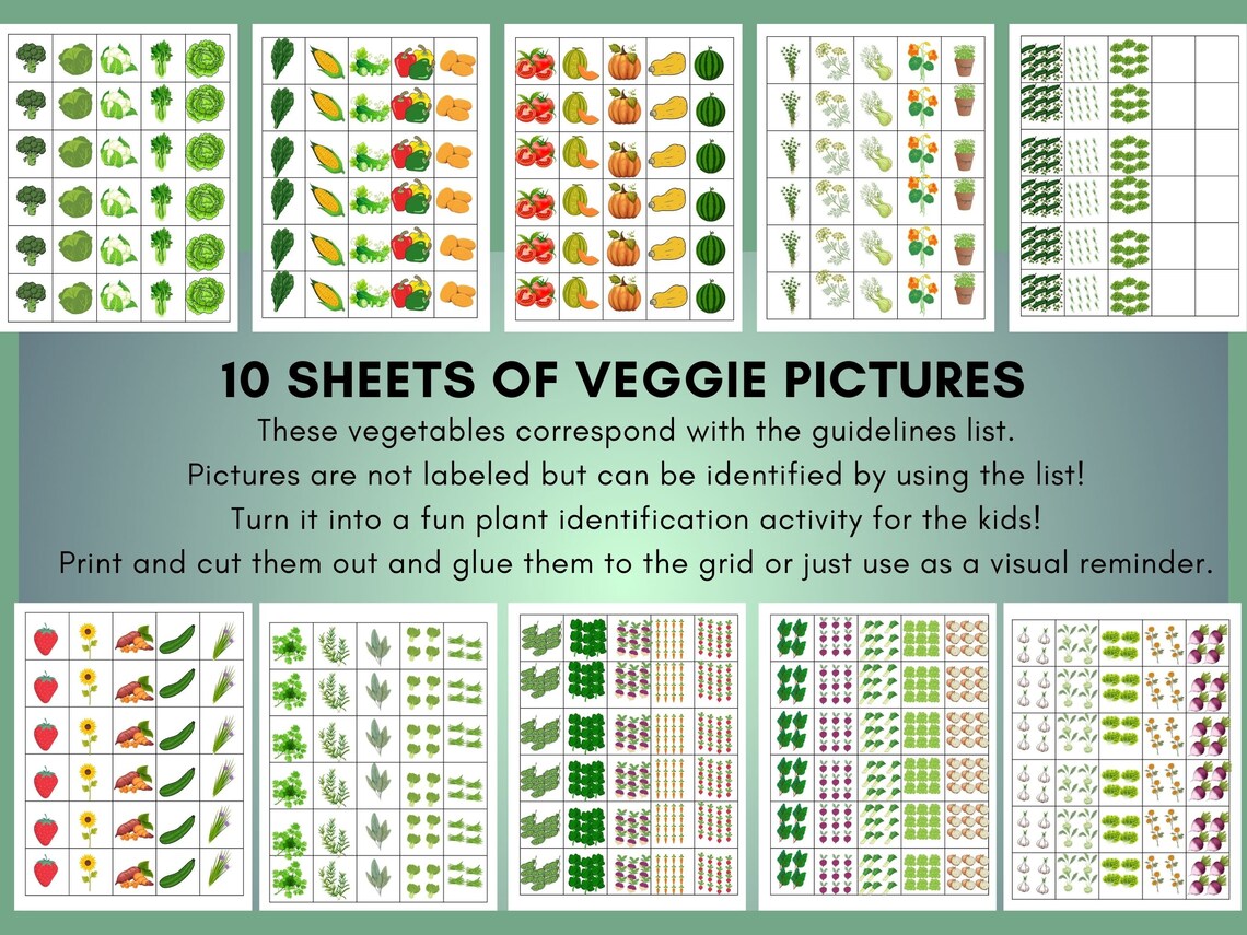 Printable Square Foot Garden Grid Instant Download PDF - Etsy