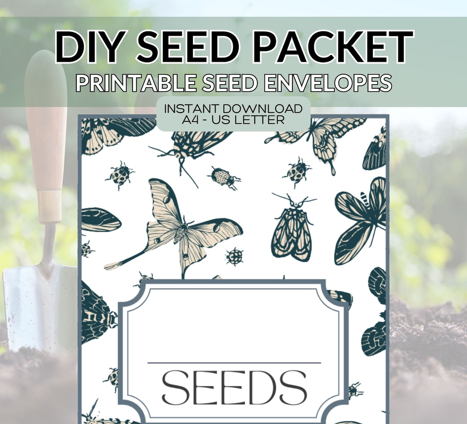 Printable Seed Envelopes DIY Seed Packets Seed Storage Seed Saving ...