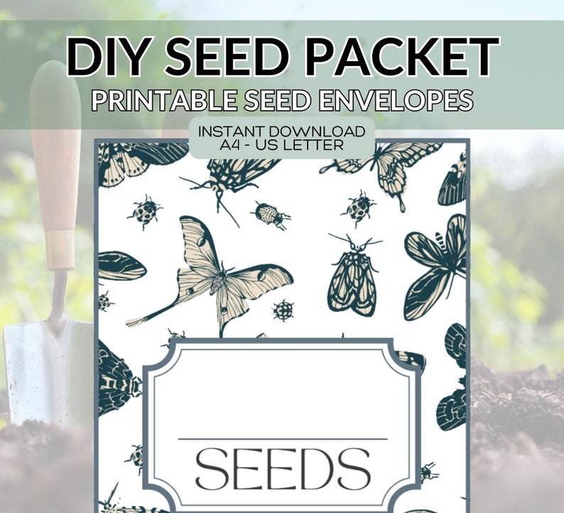 Printable Seed Envelopes DIY Seed Packets Seed Storage Seed Saving ...