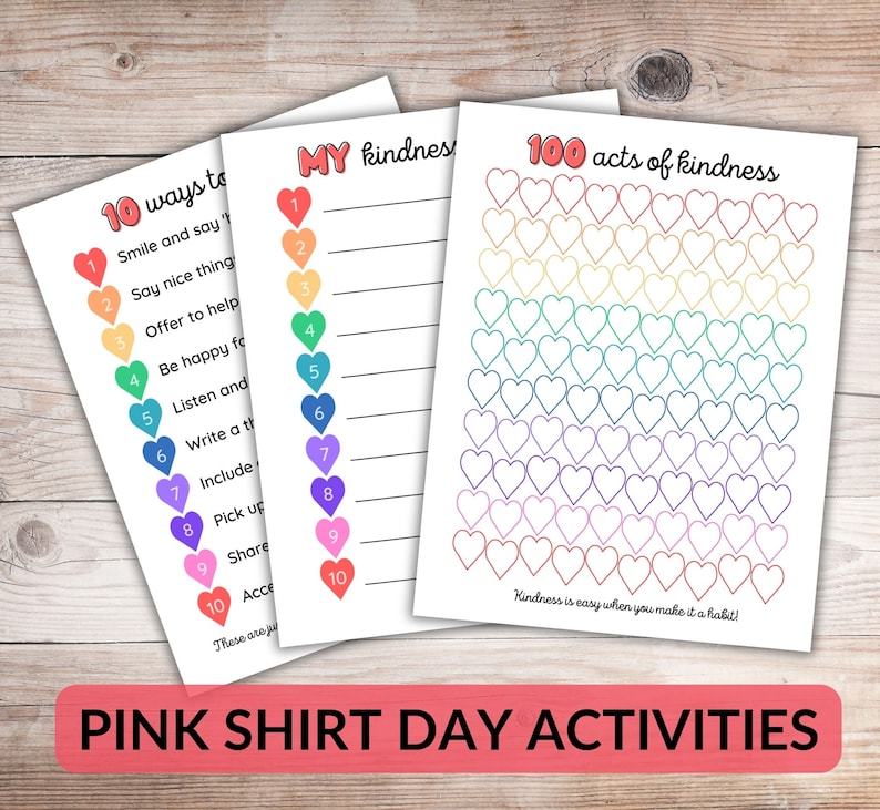 100 Acts of Kindness Challenge: Heart Coloring Sheet (PDF) - Etsy