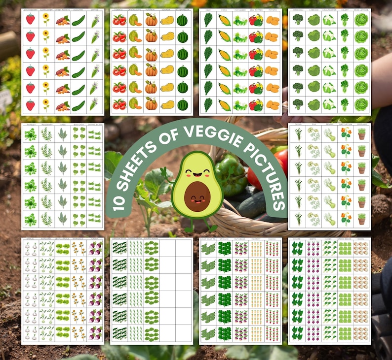 Square Foot Garden Planner: Printable Vegetable Garden Grid (PDF ...