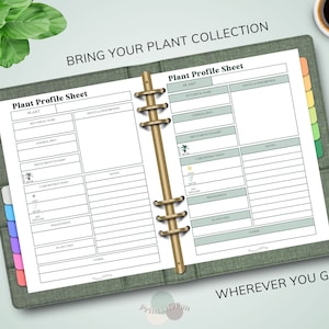 Plant Profile Printable: Houseplant Care Tracker (A5, A4, Letter Size ...
