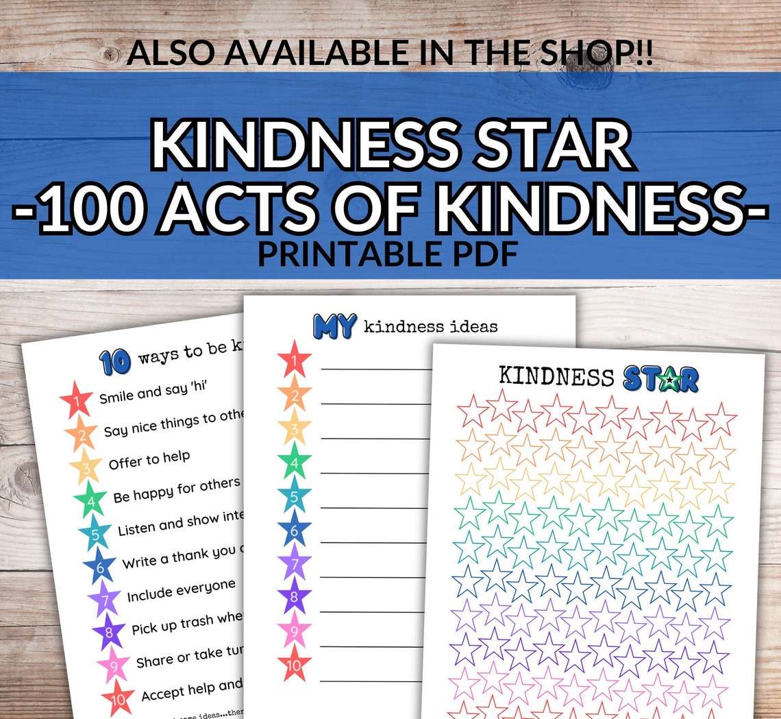100 Acts of Kindness Challenge: Heart Coloring Sheet (PDF) - Etsy