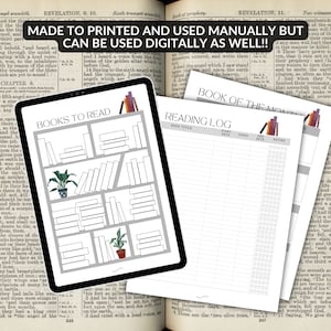 Bookshelf Reading Log With Reading Tracker - Printable PDF Download ...