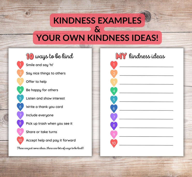 100 Acts of Kindness Challenge: Heart Coloring Sheet (PDF) - Etsy