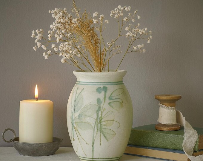 Handmade Studio Pottery Vase Signed TJ Wheel-thrown Ceramic Art Vase ...