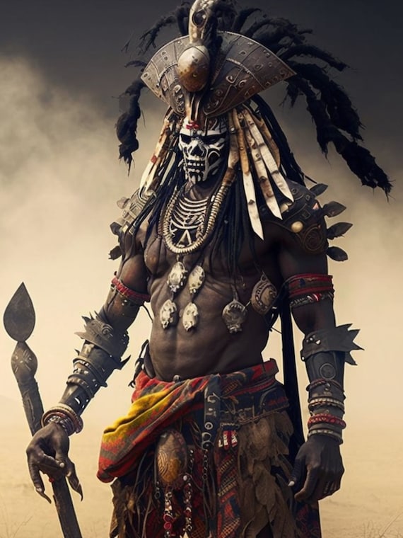 African Witch Doctor Art