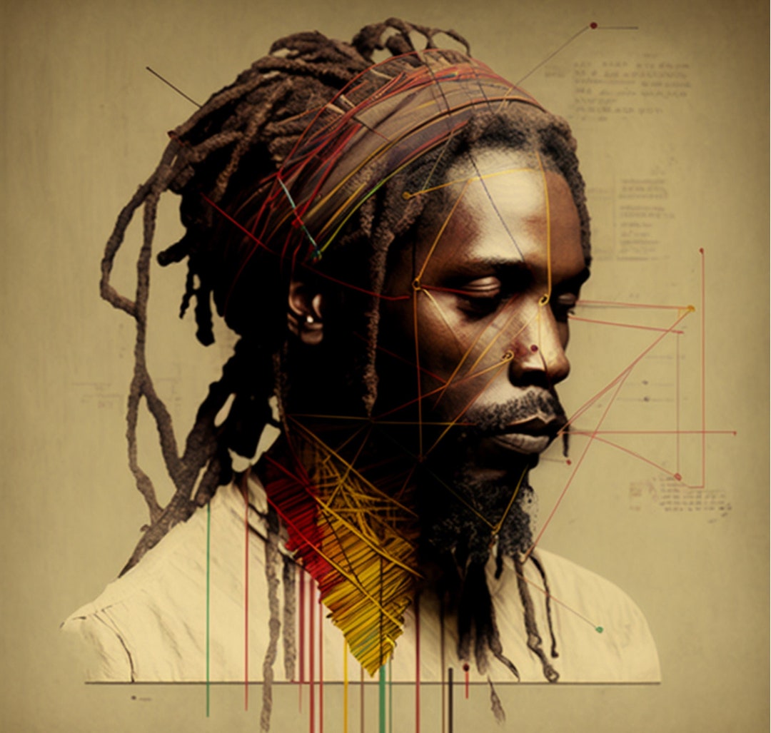 Details of Rasta: Digital Art Print, Wall Art, AI Generated, Digital ...