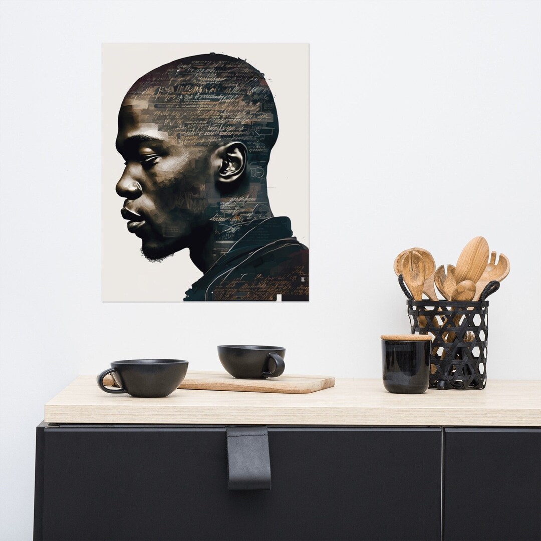 The Poetic Mind: Digital Art Print, Wall Art, AI Generated, Digital ...