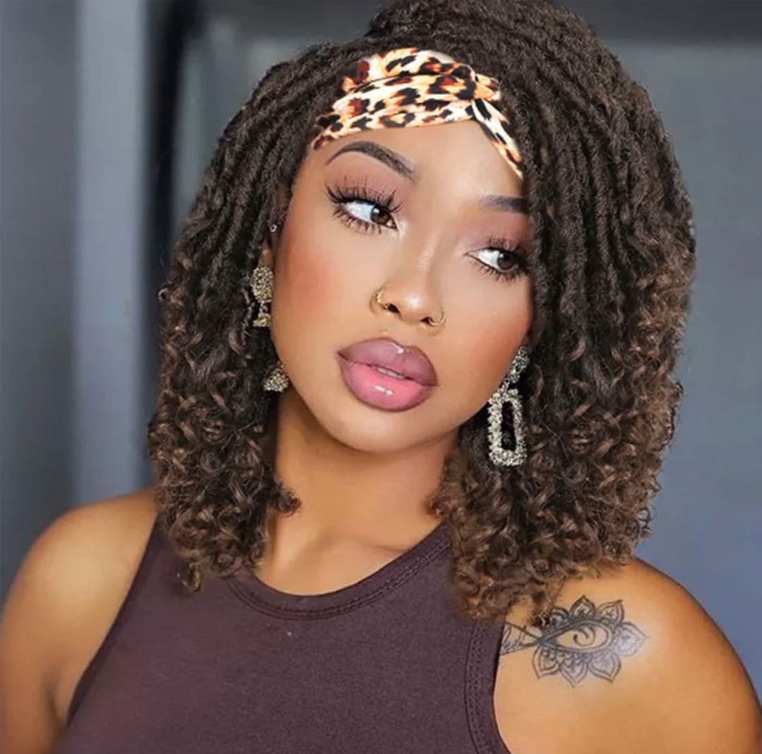 Dreadlocs Wigs Faux Locs Crochet Hair Headband Braidedwig Synthetic ...