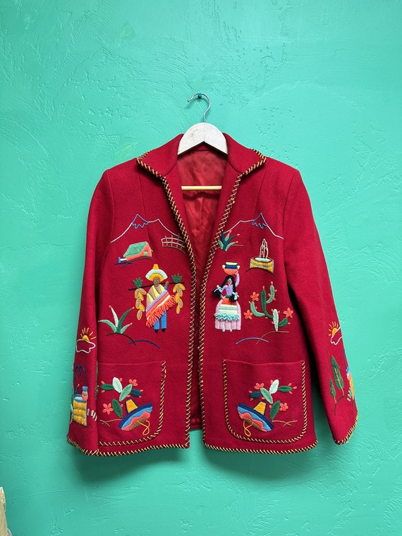 vintage 1950s red mexican - Gem