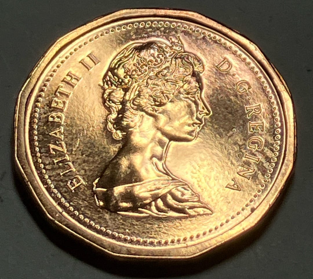 1983 Canadian Penny: Vintage 42 Year Old Coin in Brilliant Uncirculated ...