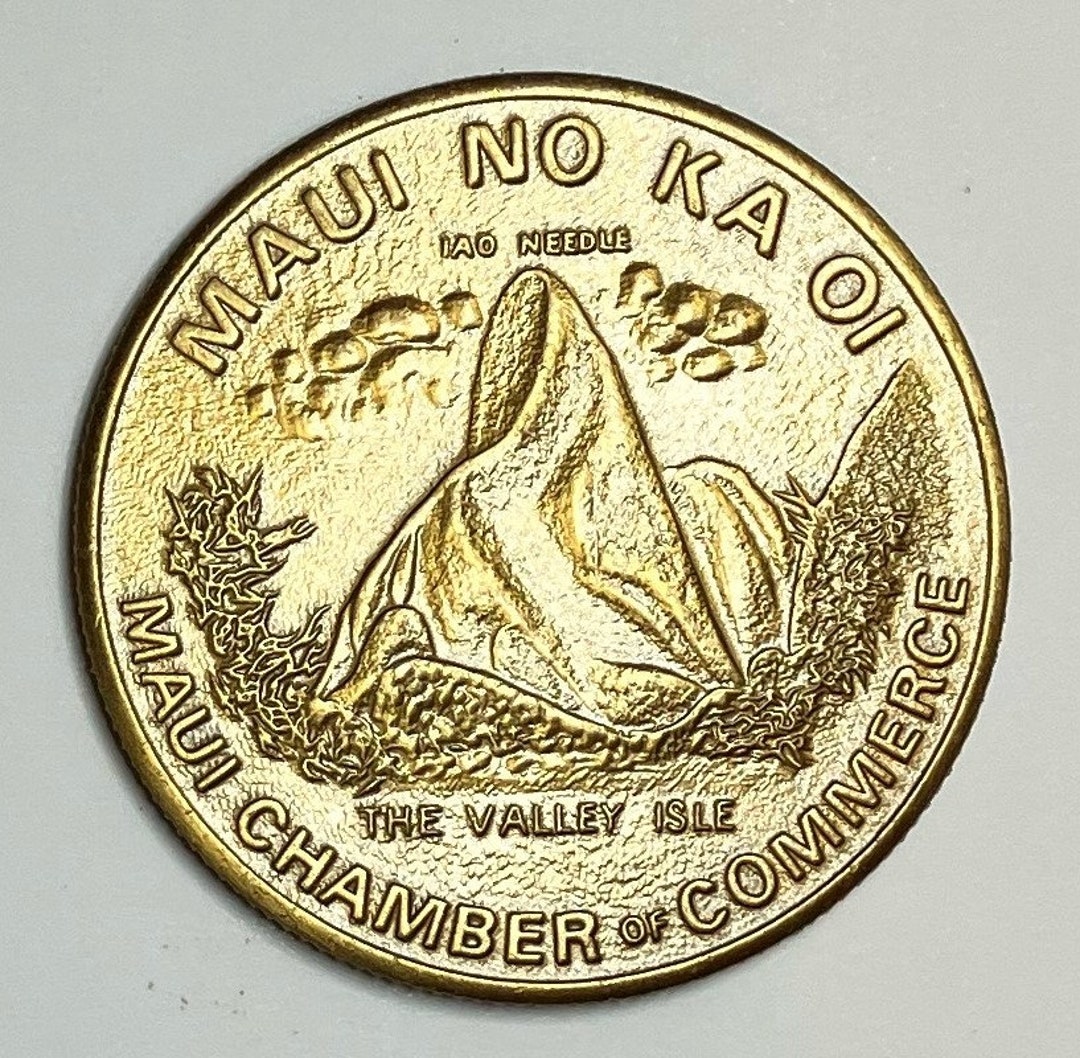1975 Maui Dollar Extremely Scarce Brass Token. Use as a Unique Golf ...