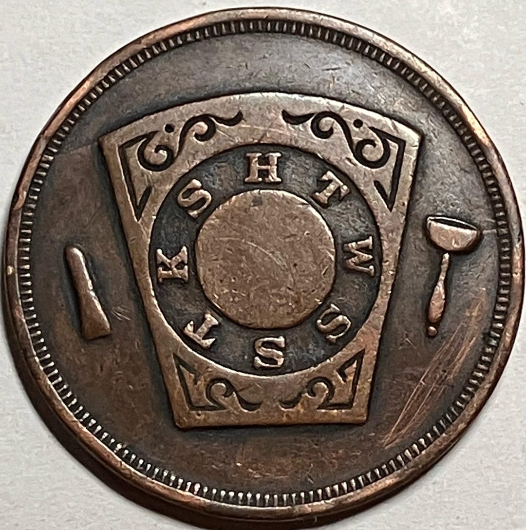 Vintage Freemason One Penny - Winston Chapter No. 24 R.A.M. Winston ...