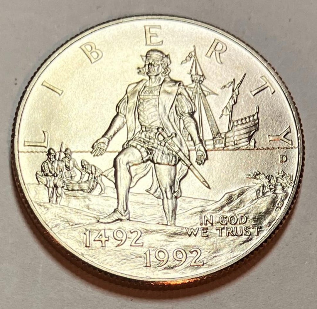 1992-D Christopher Columbus Commemorative Half Dollar Coin: Gem BU ...
