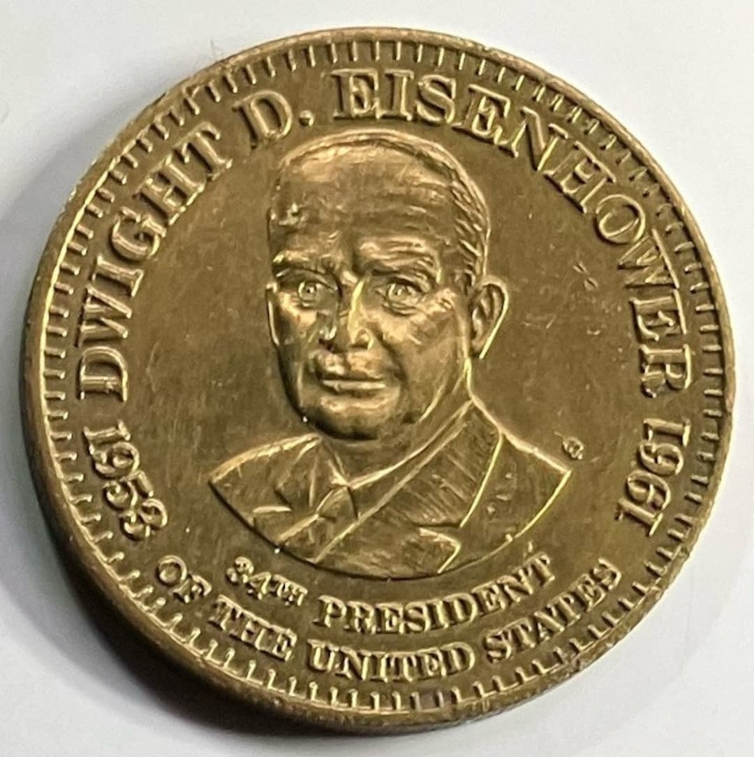 Shell Oil Presidential Coin Game Token Dwight D. Eisenhower Circulated ...