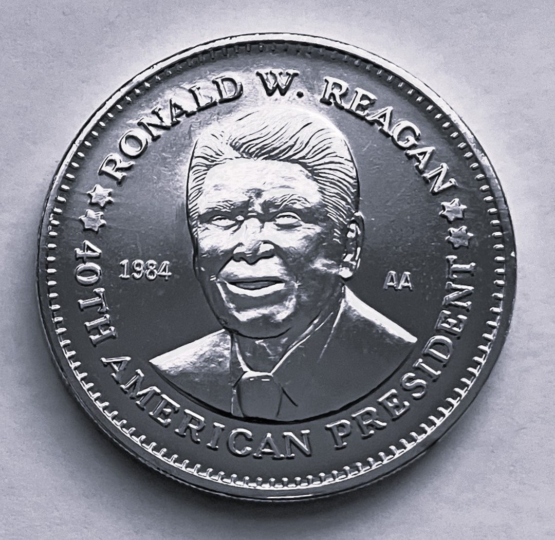 1984 Ronald Reagan Double Eagle Commemorative Coin. Uncirculated ...