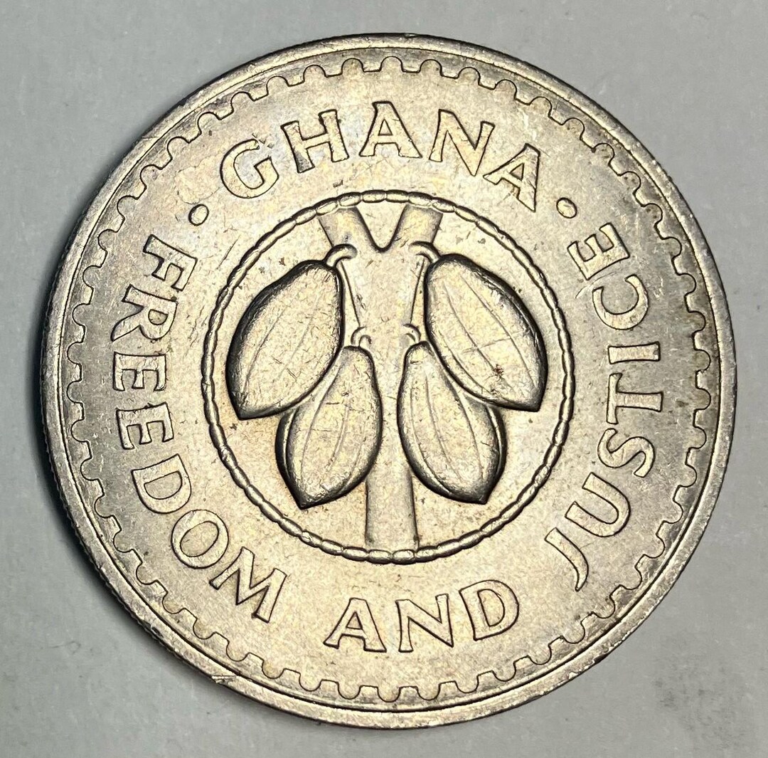1967 Ghana Twenty Pesewas Coin - 57 Year Old Vintage World Coin From ...
