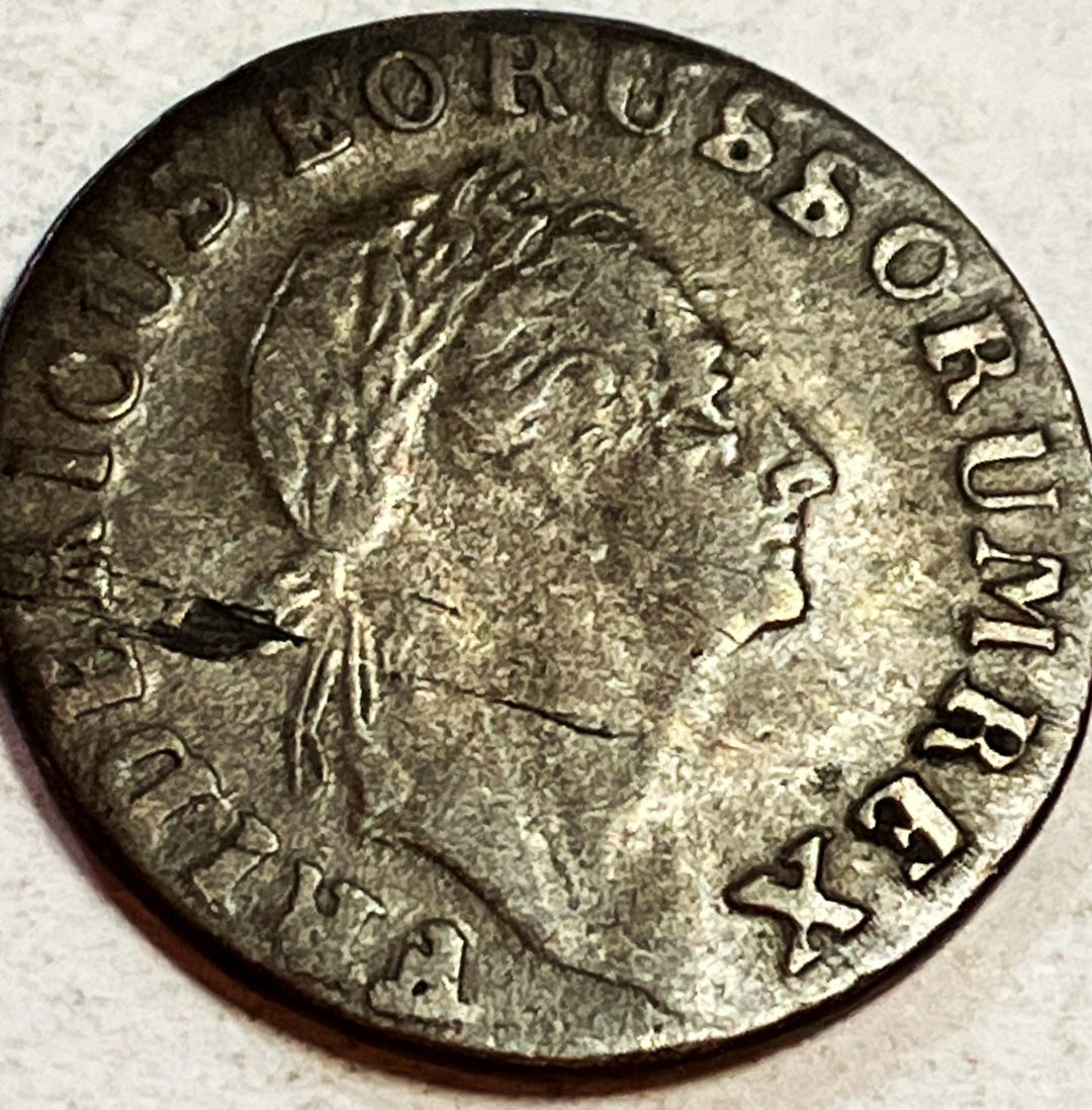 Rare 1785 B Prussia - German States 3 Kreuzer. Circulated 241-year-old ...