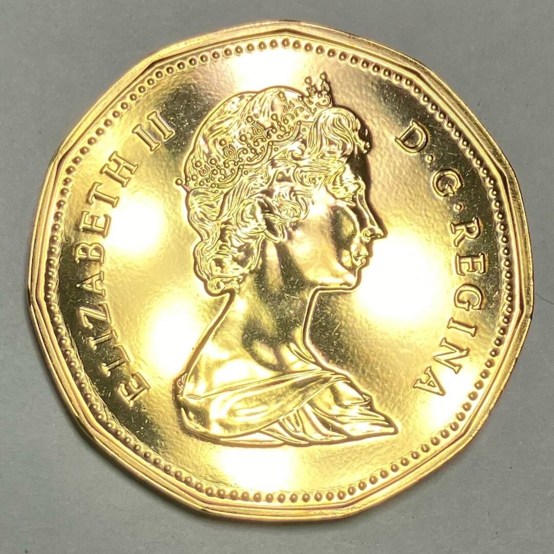 Gem BU 1988 Canada Loonie One Dollar Coin - Vintage 37 Year Old ...