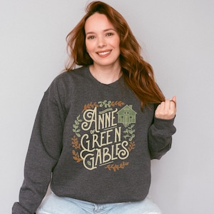 Anne With an E Sweatshirt Anne of Green Gables Sweatshirt Avonlea ...