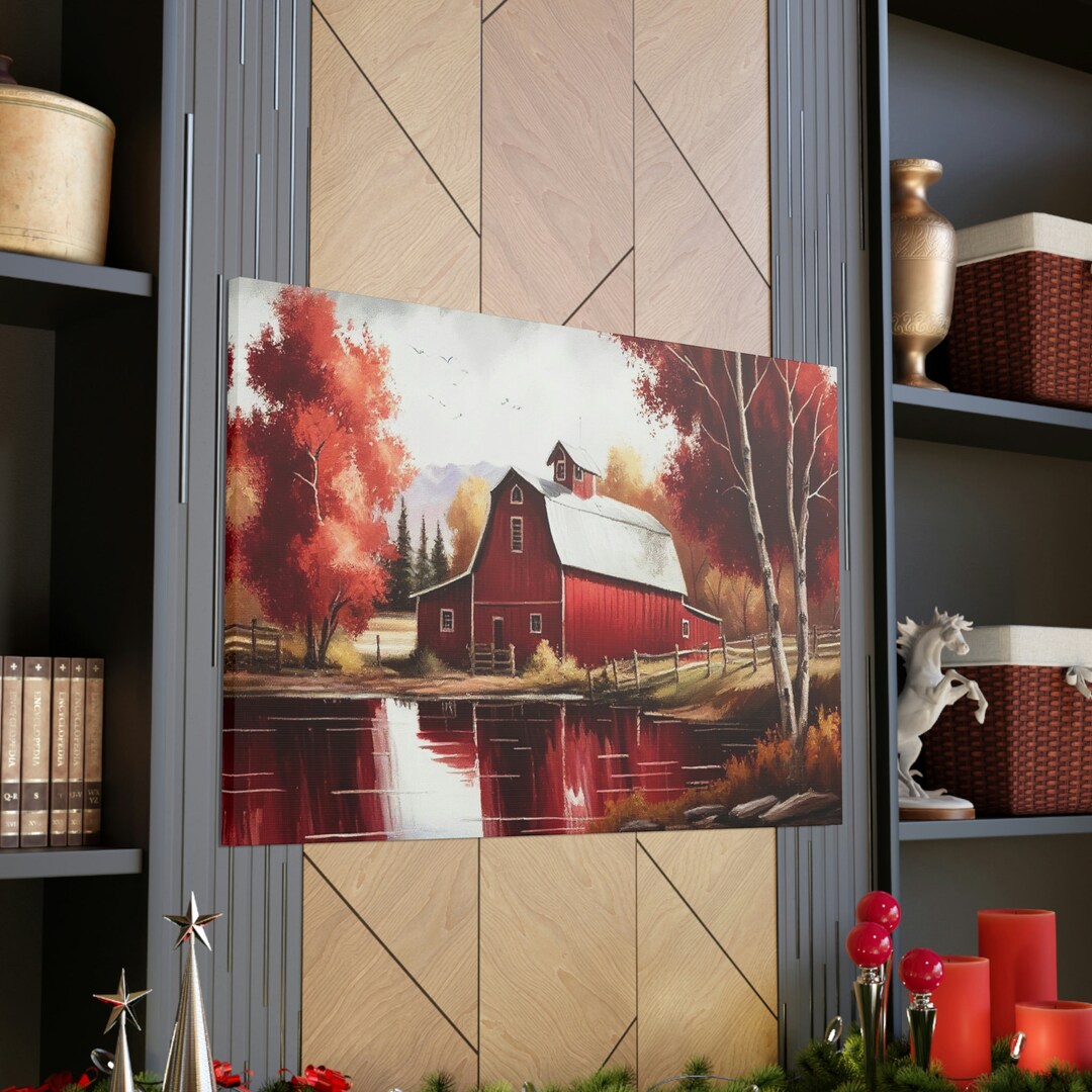 Rustic Charm Canvas Print Homestead Farmhouse Autumn Decor Homestead ...