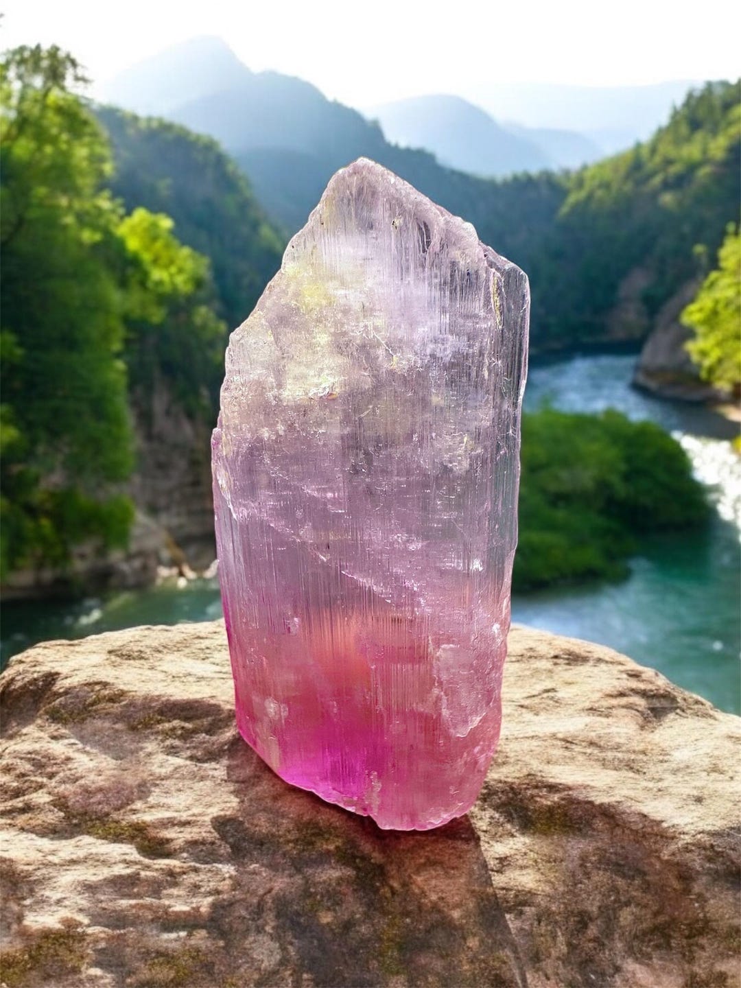 230 CTS Beautiful Pink Color Kunzite Competition Crystal From ...