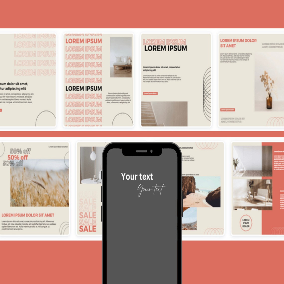 Canva Editable Social Media Templates, Stylish Graphic Bundle for Posts ...