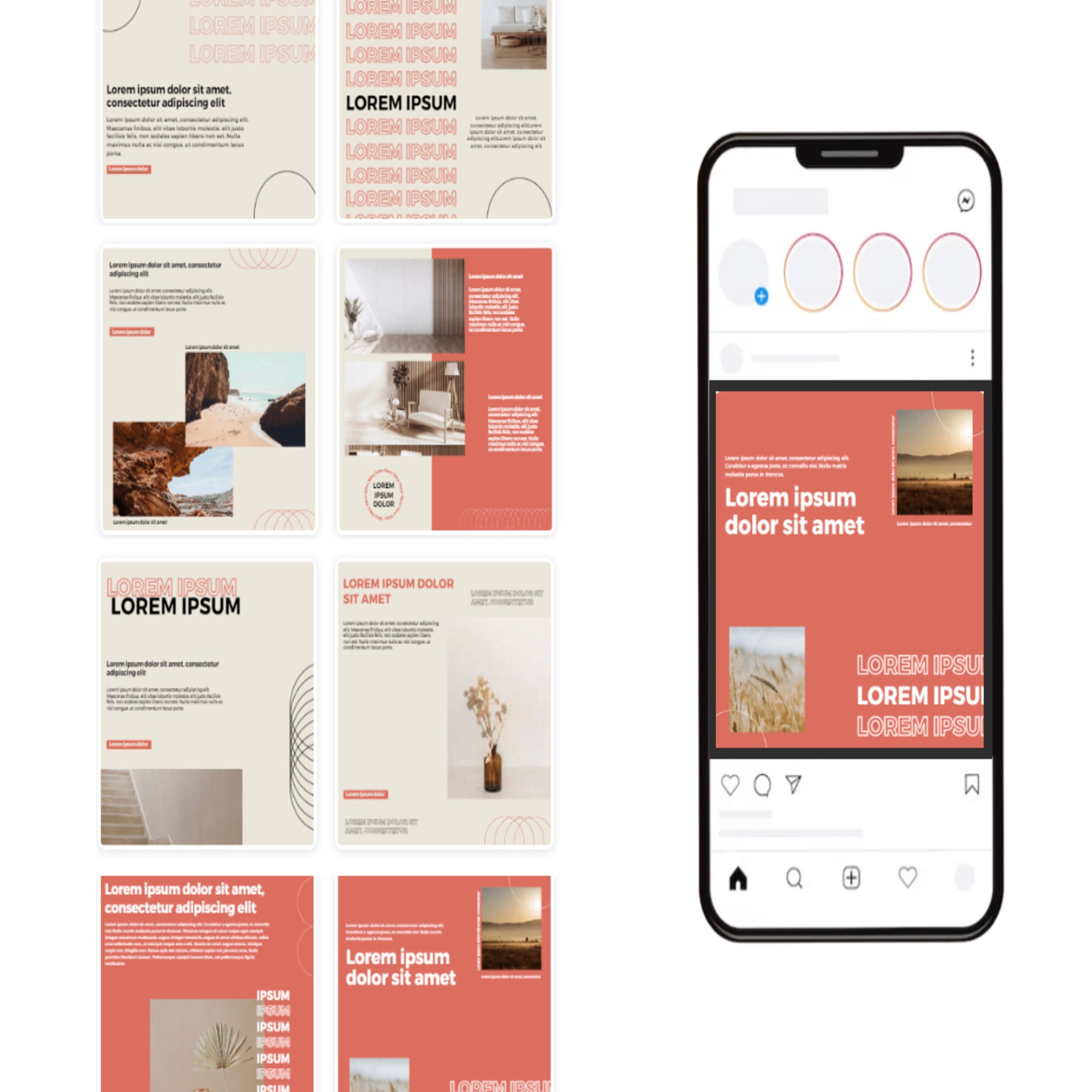 Canva Editable Social Media Templates, Stylish Graphic Bundle for Posts ...