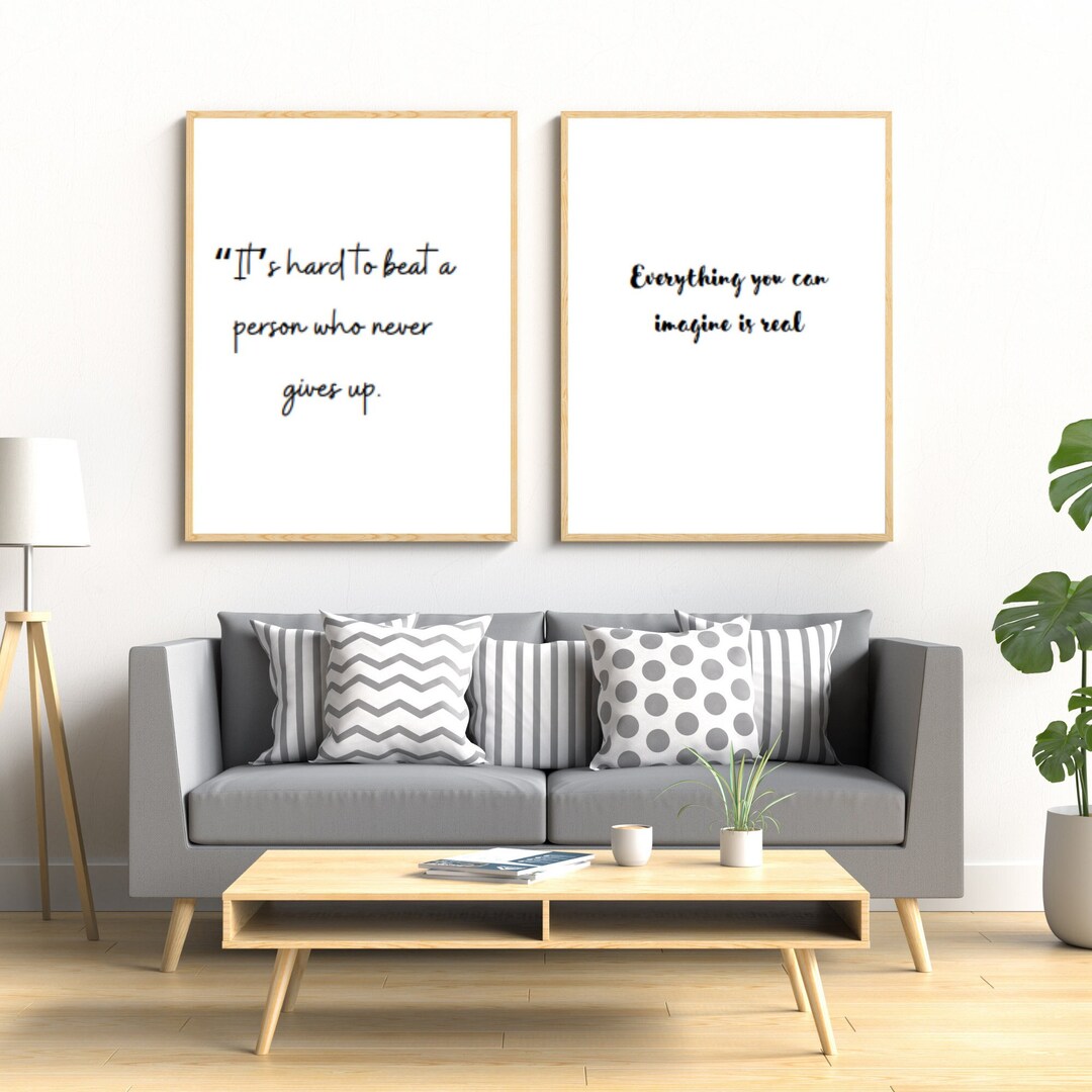 Motivational Digital Wall Arts, Inspirational Print , Hard Work Quote ...